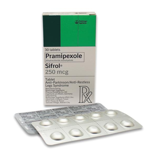 SIFROL Pramipexole Dihydrochloride Monohydrate 250mcg Tablet 30's price ...